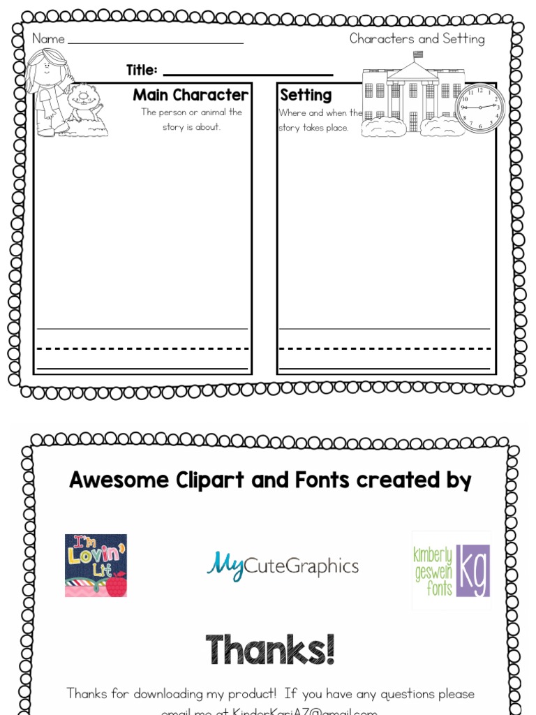 Charactersandsetting 1 | PDF | General Fiction