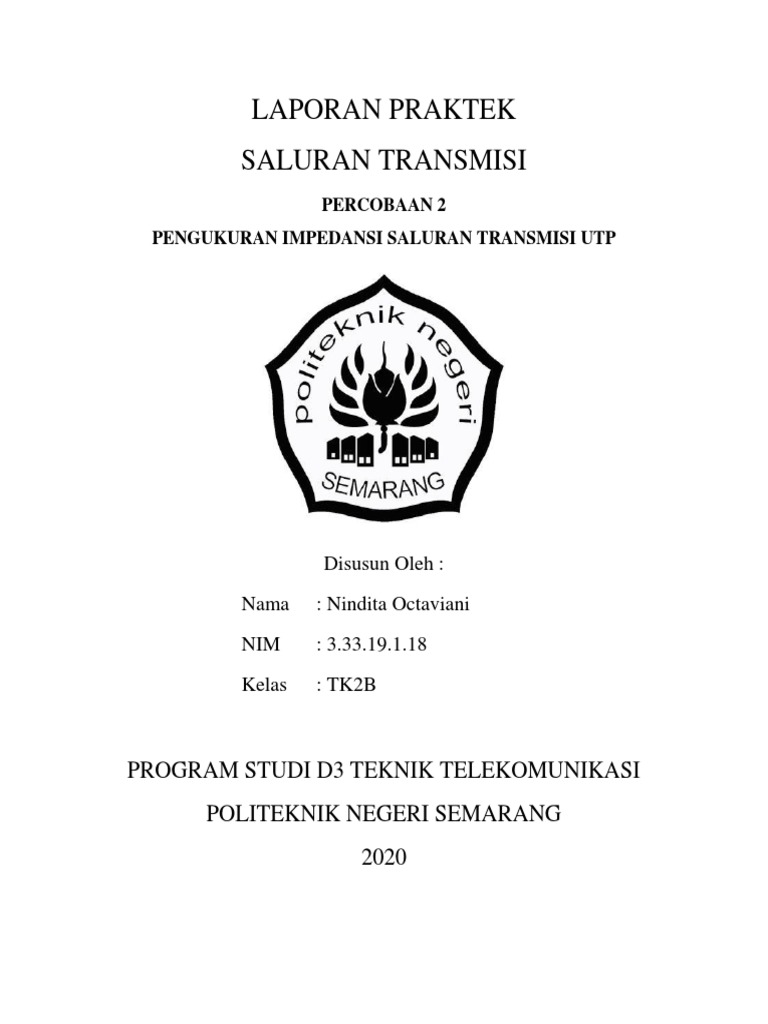 Pengukuran Impedansi Saluran UTP | PDF