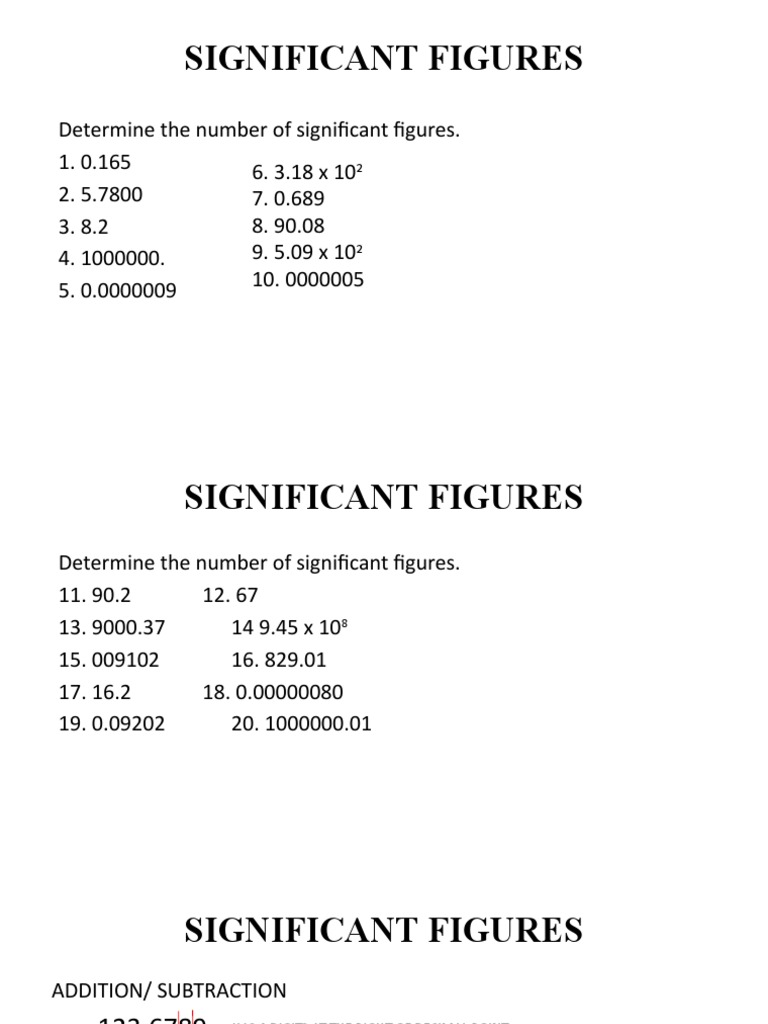 Understanding Significant Figures | PDF | Teaching Methods & Materials