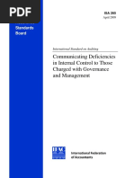 ISA 260: Governance Communication Standards | PDF | Financial Audit | Audit