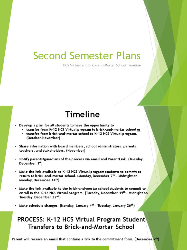 HCS Semester Plan | PDF | Parent | Relationships