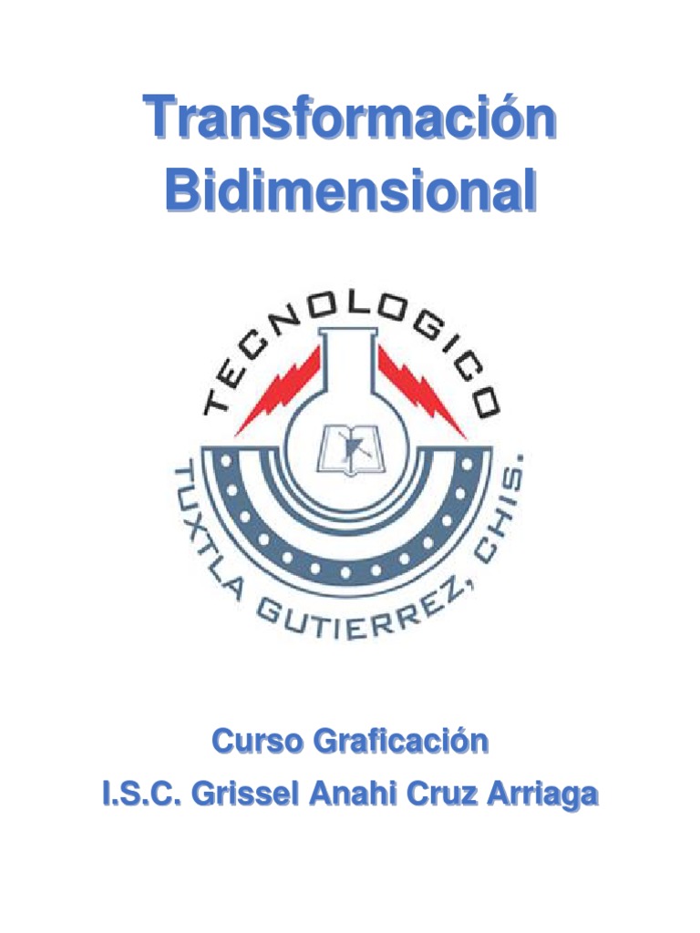 Transformaciones Bidimensionales en Gráfica | PDF | Vector Euclidiano ...