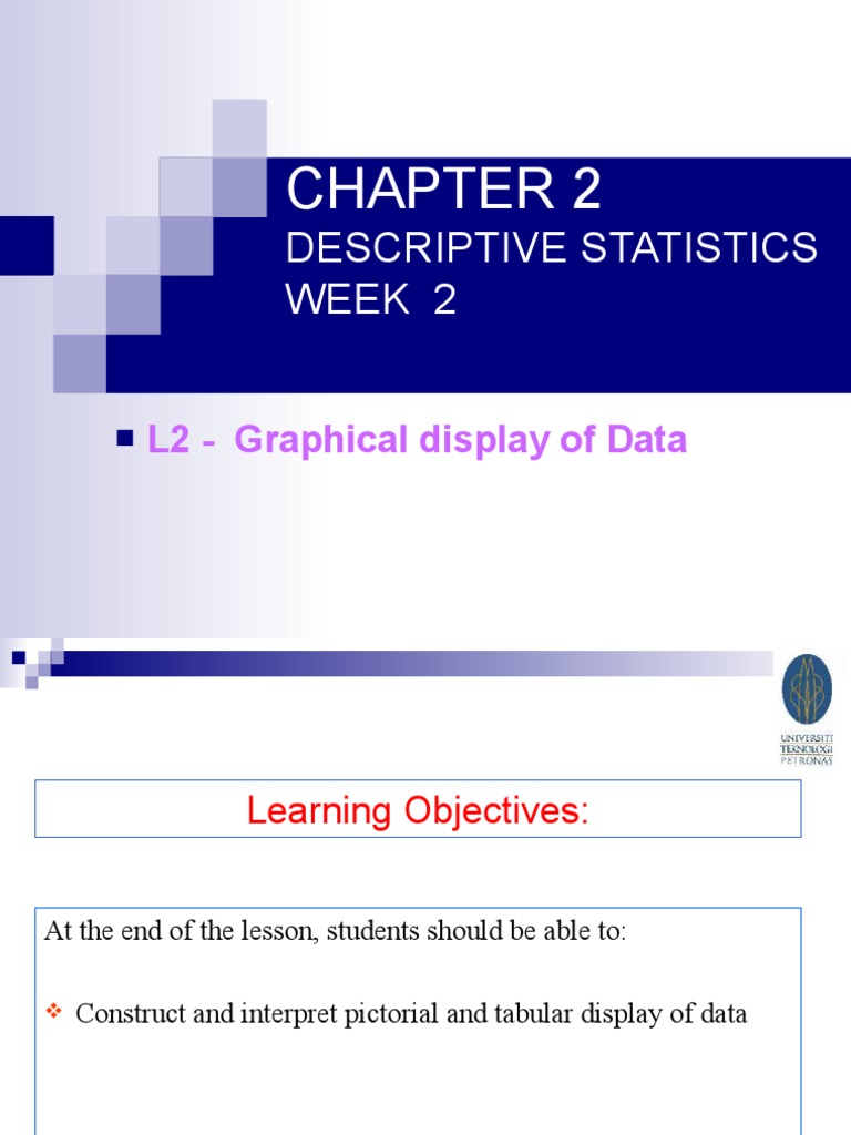 Descriptive Statistics Week 2: L2 - Graphical Display of Data | PDF ...