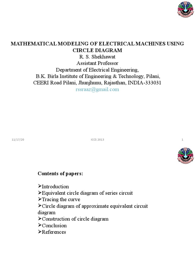 Electrical Machines Circle Diagram | PDF | Electric Motor | Electrical ...