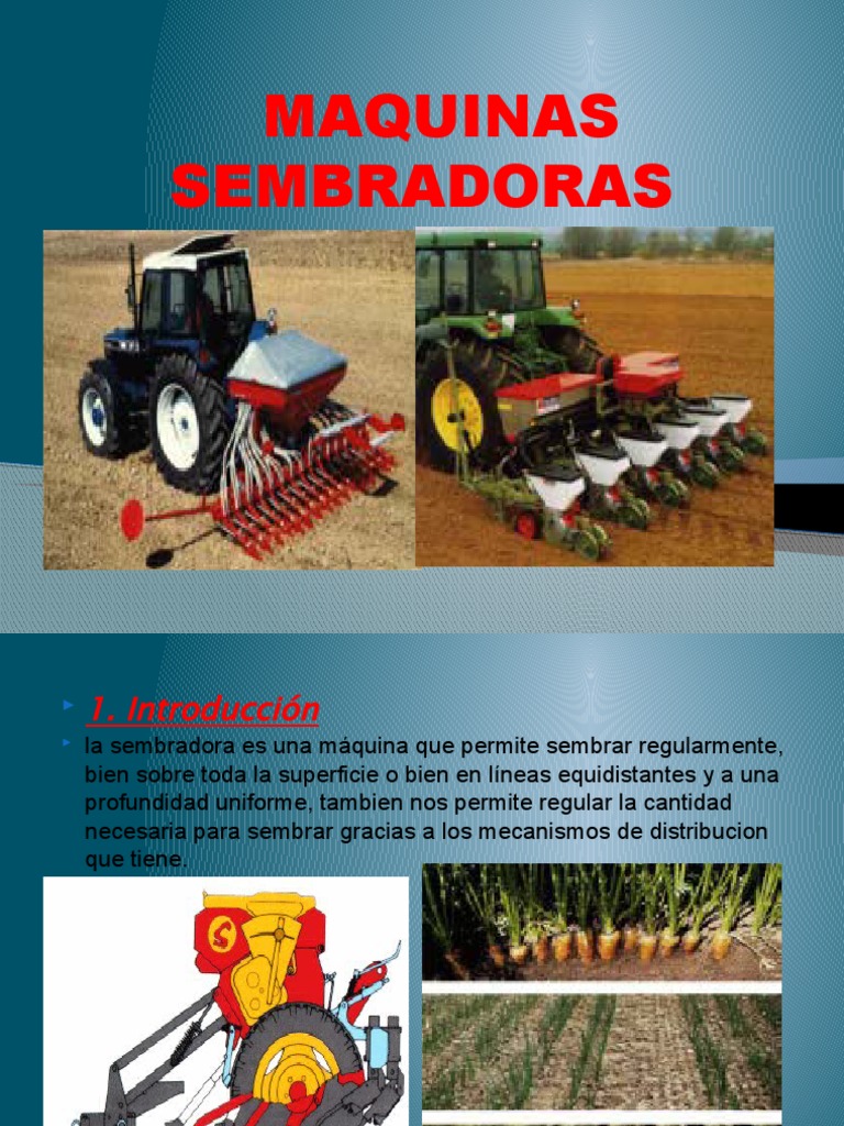Partes y Tipos de Sembradoras | PDF | Engranaje | Siembra