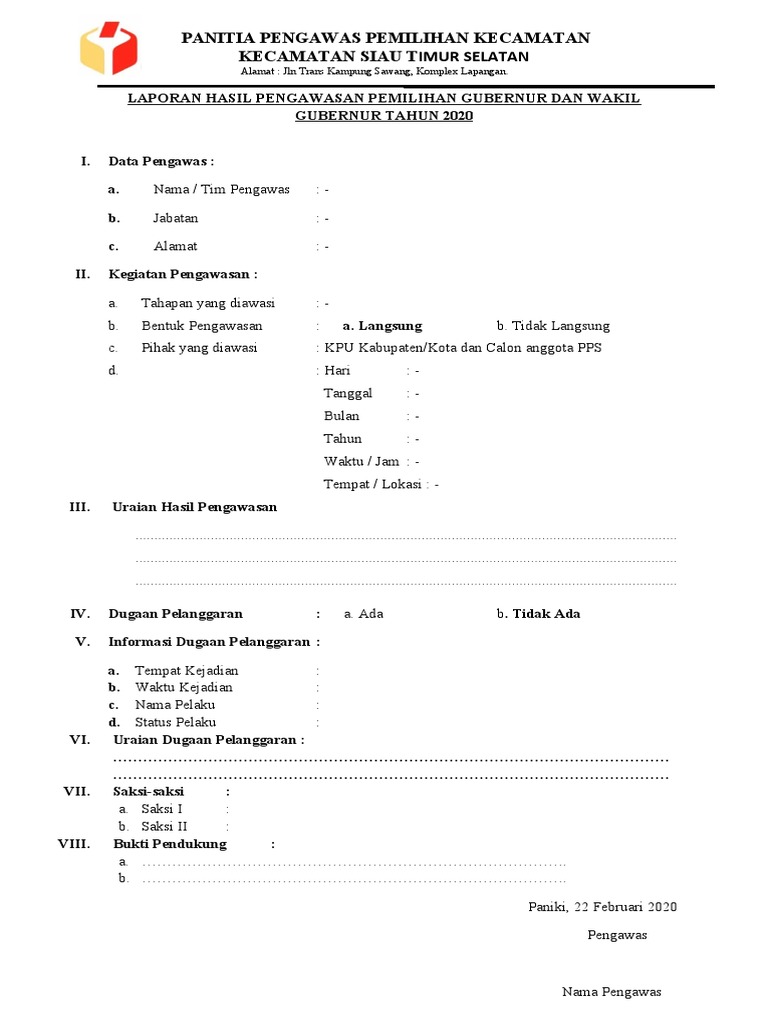 Format LHP PKD | PDF