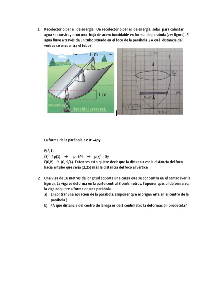Taller de Parabolas | PDF | Métodos y materiales de enseñanza