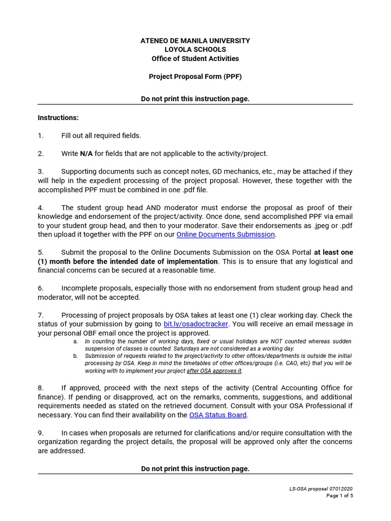 PPF-Project Proposal Form | PDF | Revenue | Foods