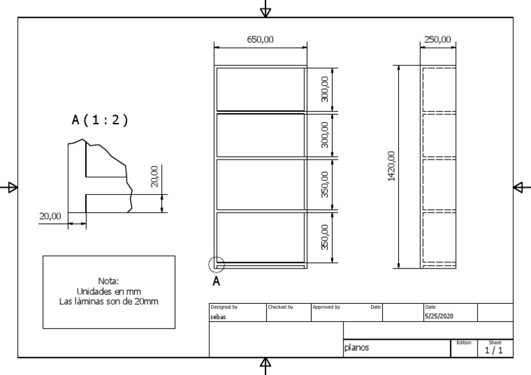 Engineering drawing sheet dimensions and notes | PDF