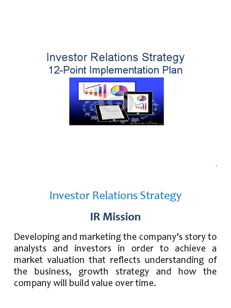 Investor Relations Strategy: 12-Point Implementation Plan | PDF