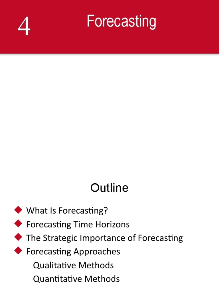 SCM 320 Lecture 3 | PDF | Forecasting | Moving Average