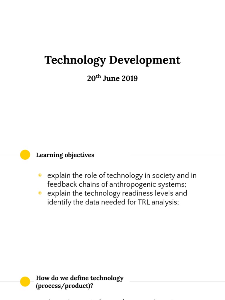 Technology Readiness Levels | PDF | Efficiency | System
