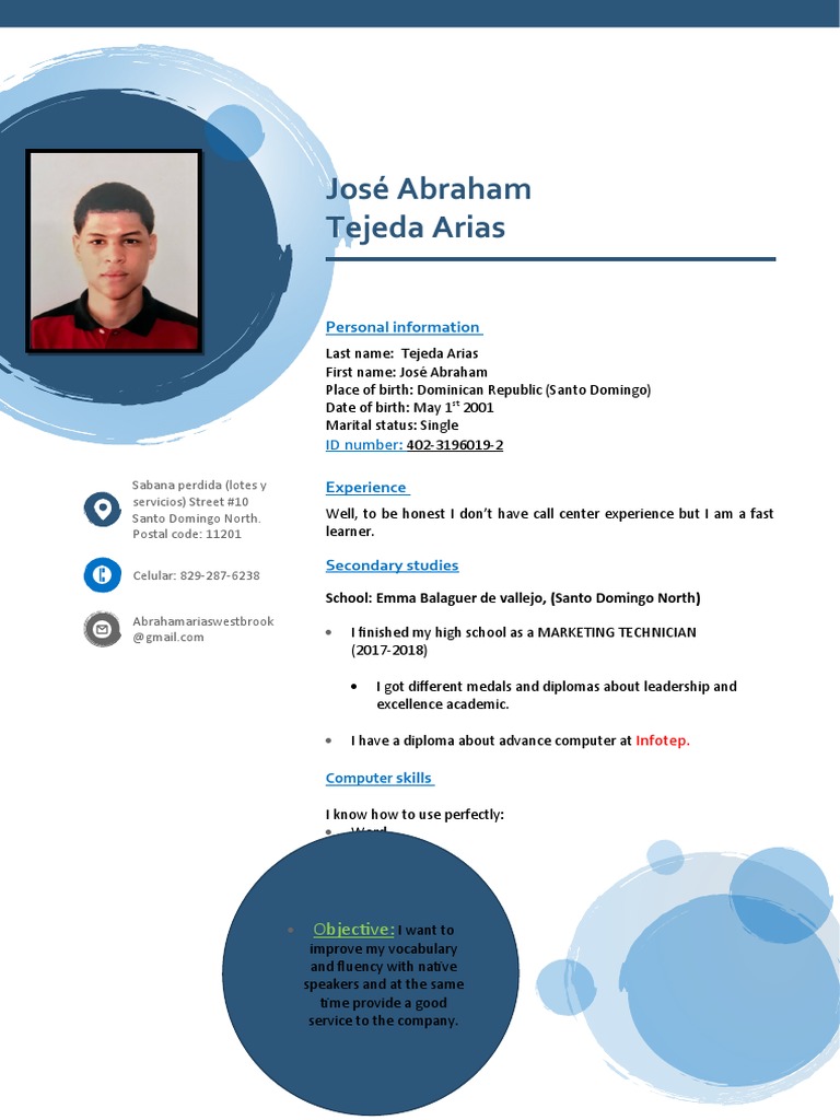 José Abraham Tejeda's Resume | PDF