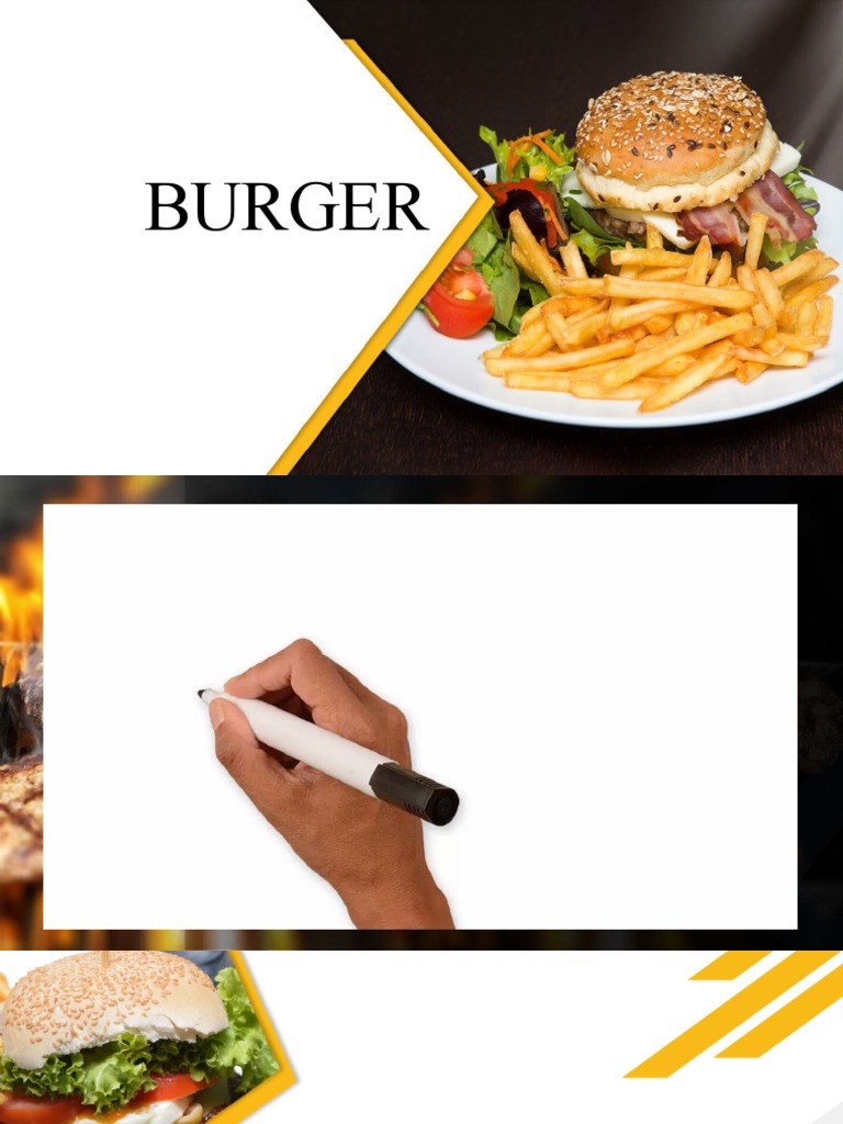 Burger-with-French-Fries-PowerPoint-Templates N&B | PDF | Hamburgers ...