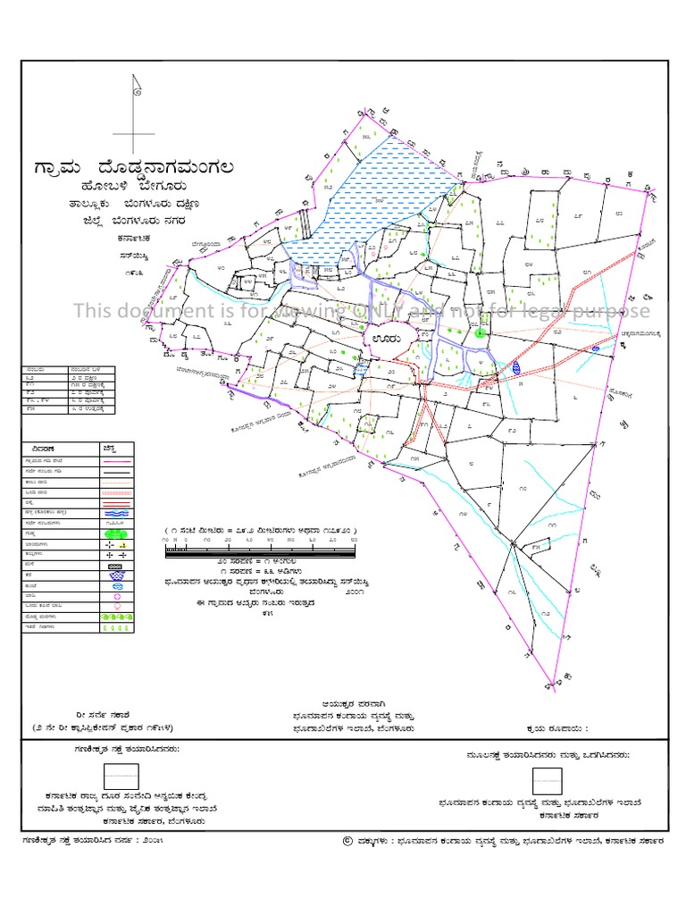 Doddanagamanagala Revenue Map PDF | PDF