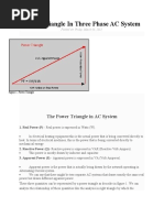 3-Phase Power Calculation | PDF | Alternating Current | Watt
