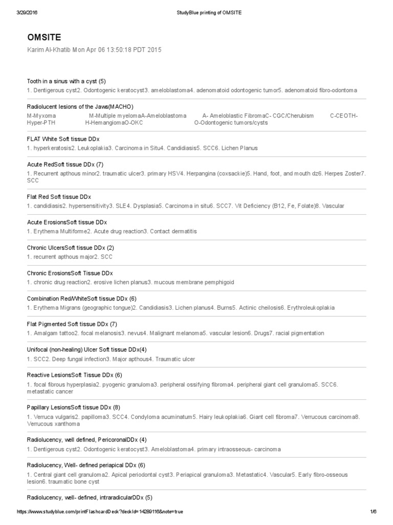 OMSITE Questions | PDF