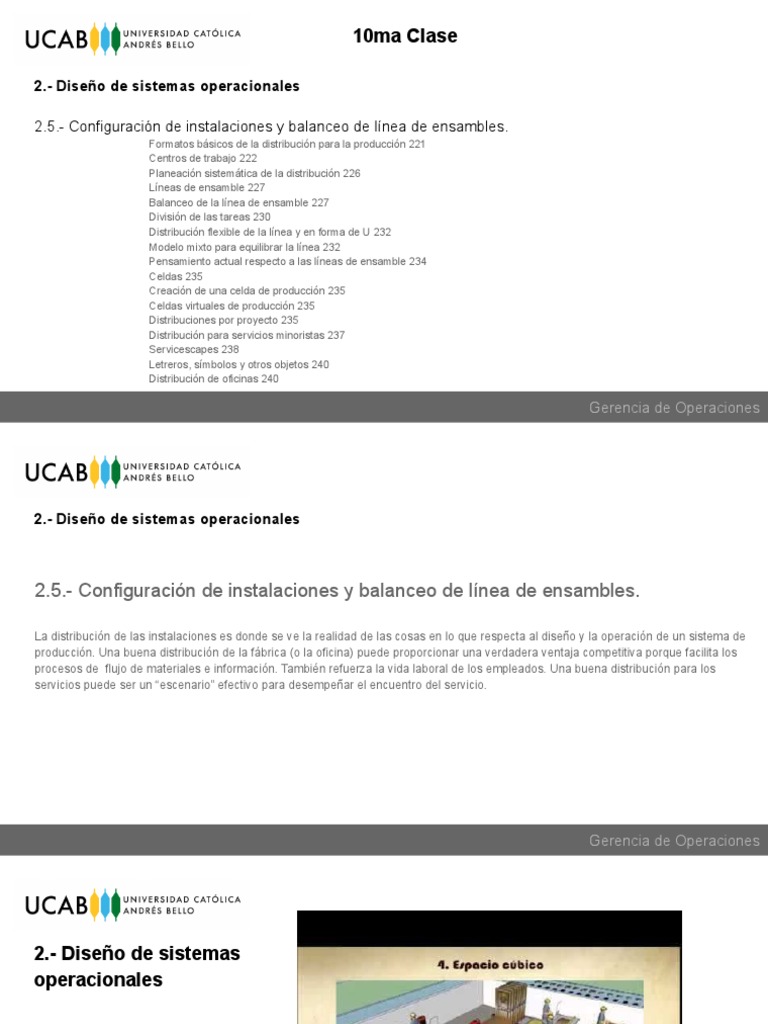 Clase 10 - Configuración de Instalaciones - Gerencia de Operaciones ...
