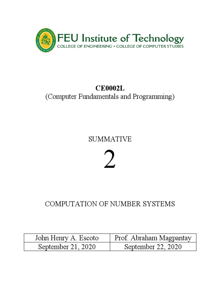 Technical Summative Assessment 2 | PDF | Bit | Decimal