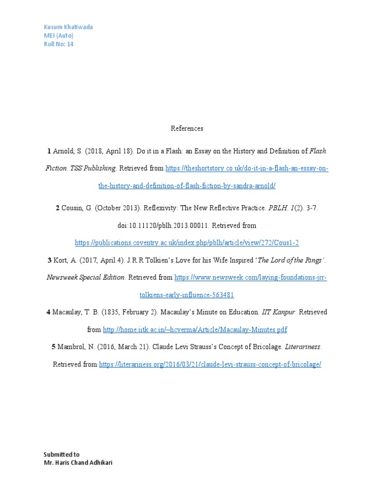 References: Fiction. TSS Publishing. Retrieved From | PDF