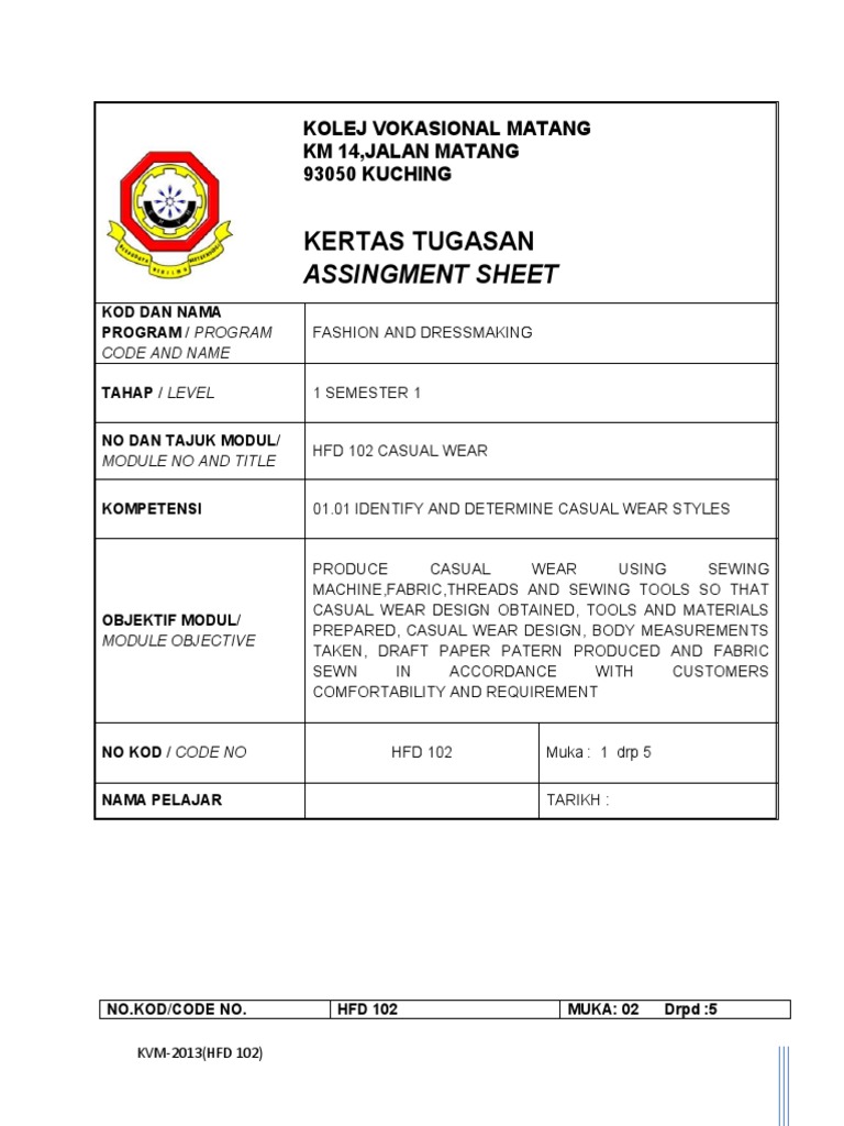 Assingment Sheet | PDF
