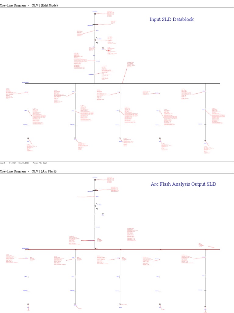 Input SLD Datablock: One-Line Diagram - OLV1 (Edit Mode) | PDF ...