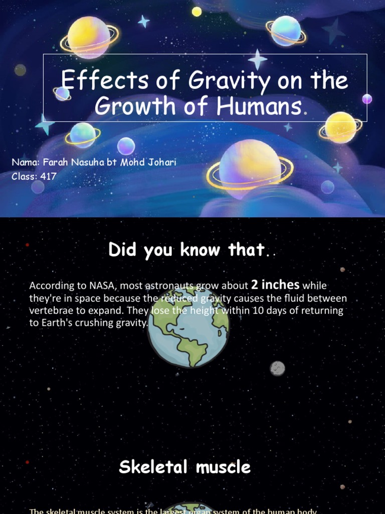 Impact of Gravity on Human Growth | PDF