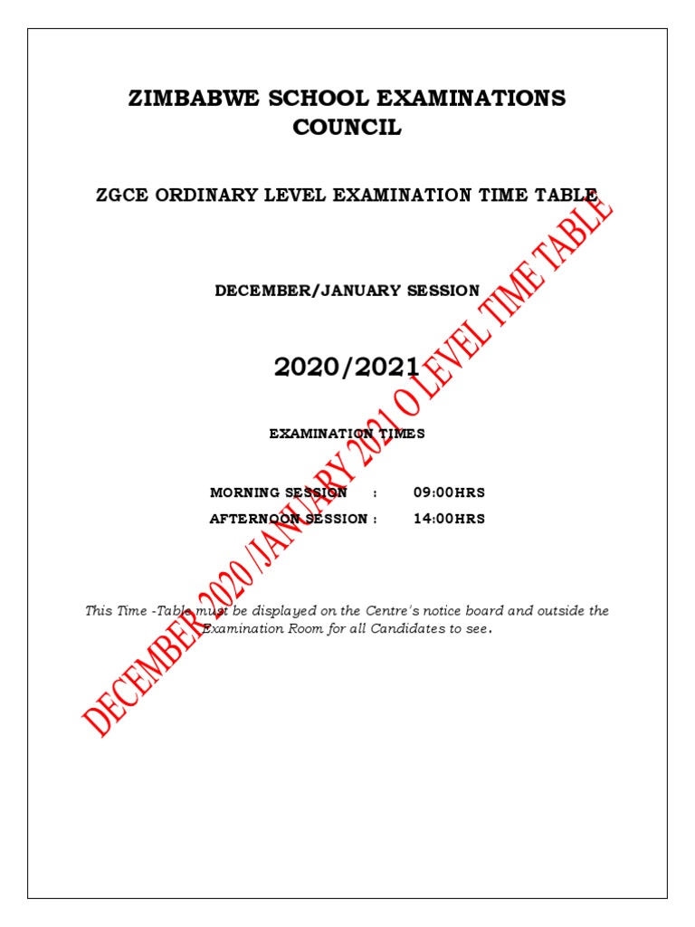 2020 2021 o Level Time Table | PDF | Test (Assessment) | Business