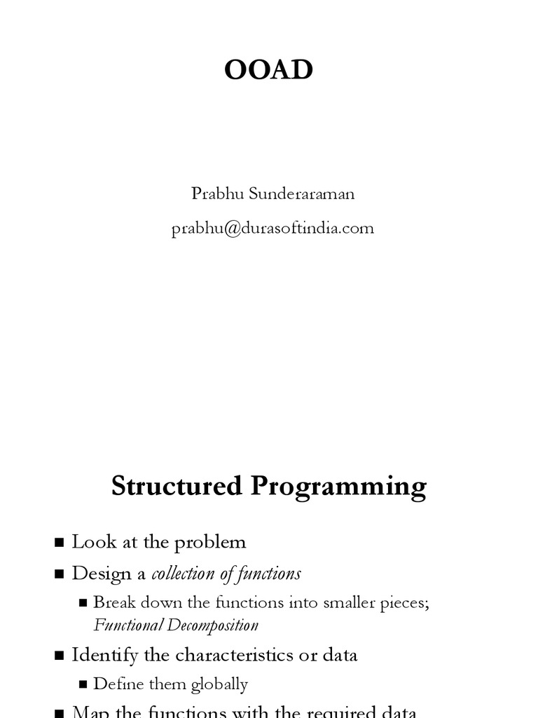 Lecture I Pdf Software Development Process Object Computer Science
