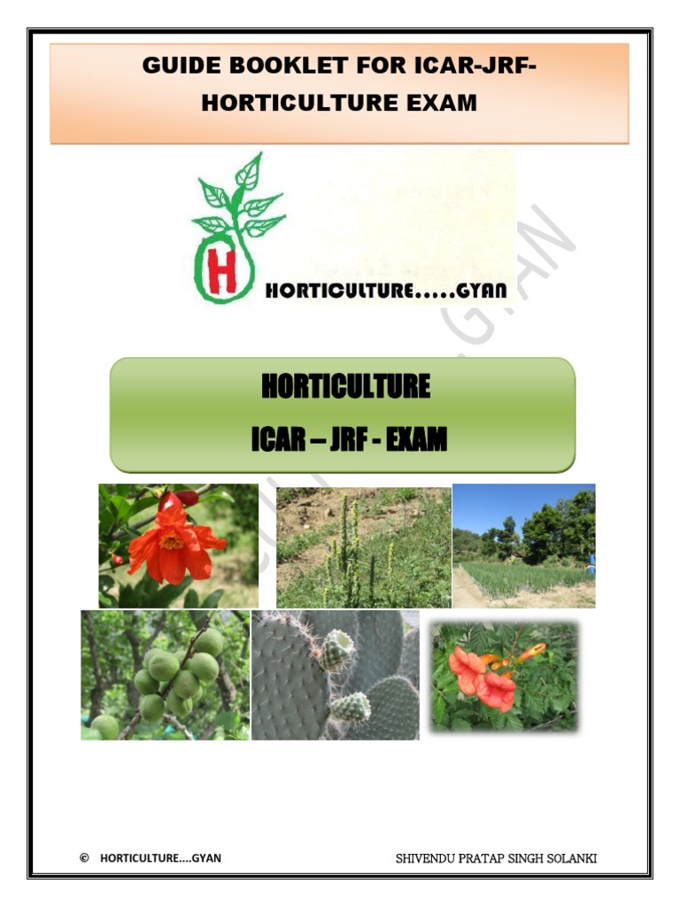 ICAR JRF Horticulture Exam Guide | PDF