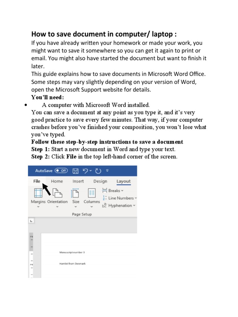 How To Save Documents in Word | PDF | Directory (Computing) | Computer File