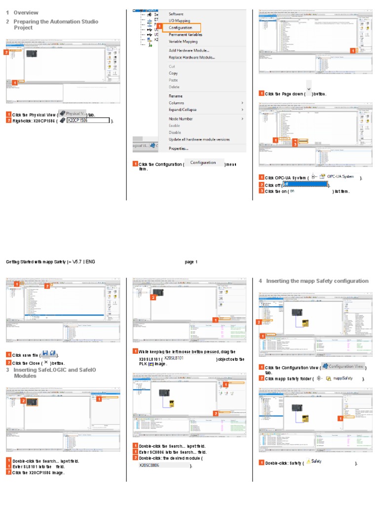 1 Overview 2 Preparing The Automation Studio Project:) Button | PDF | Double Click | Microsoft ...