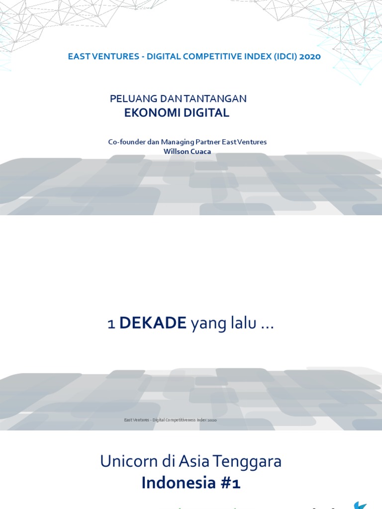 IDE Katadata 2020 - Paparan Bapak Willson Cuaca (Co-Founder & Managing ...