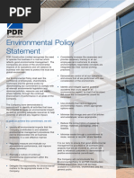 Environmental Policy Template | PDF | Environmental Policy | Employment
