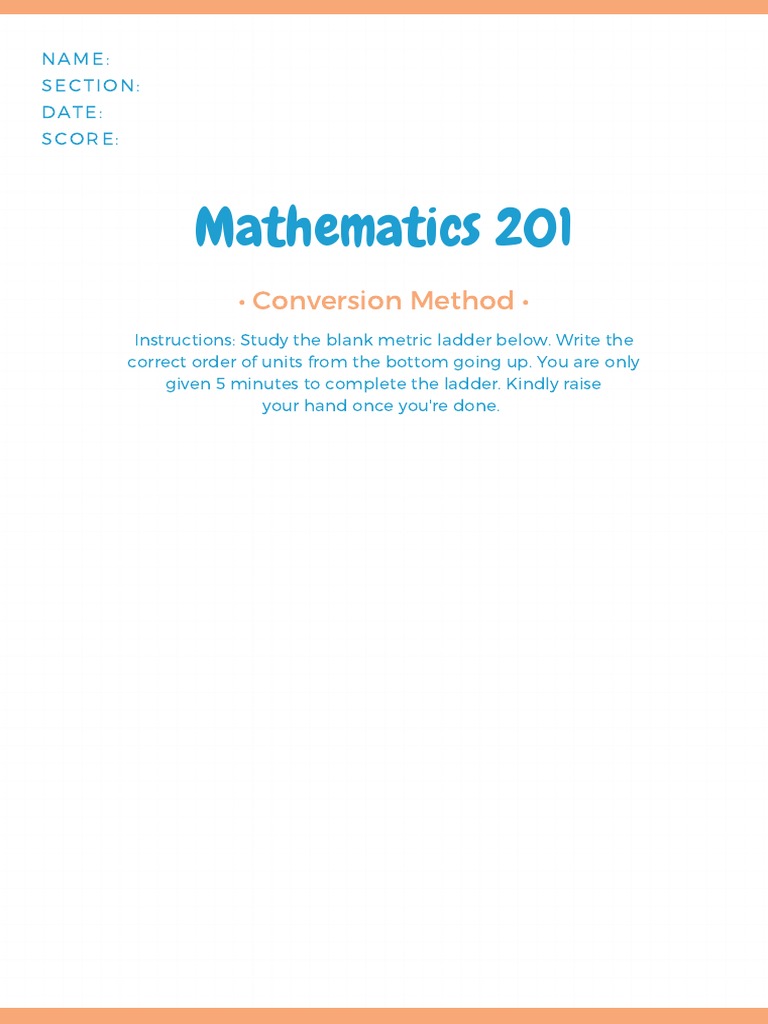 Mathematics 201: - Conversion Method | PDF