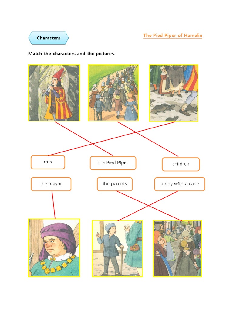 Characters: The Pied Piper of Hamelin | PDF