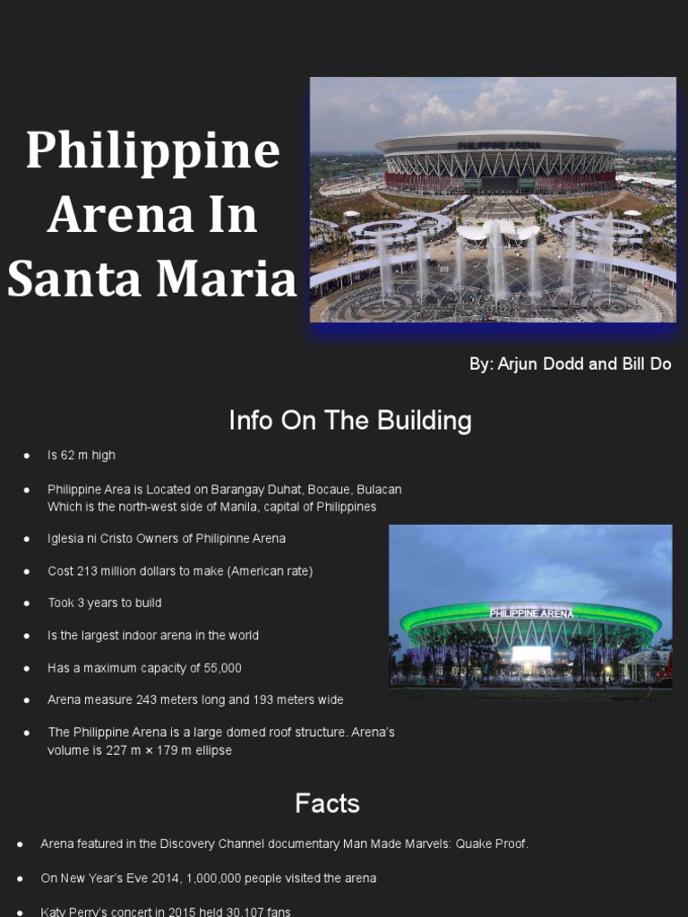 Philippine Arena | PDF | Building Engineering | Civil Engineering