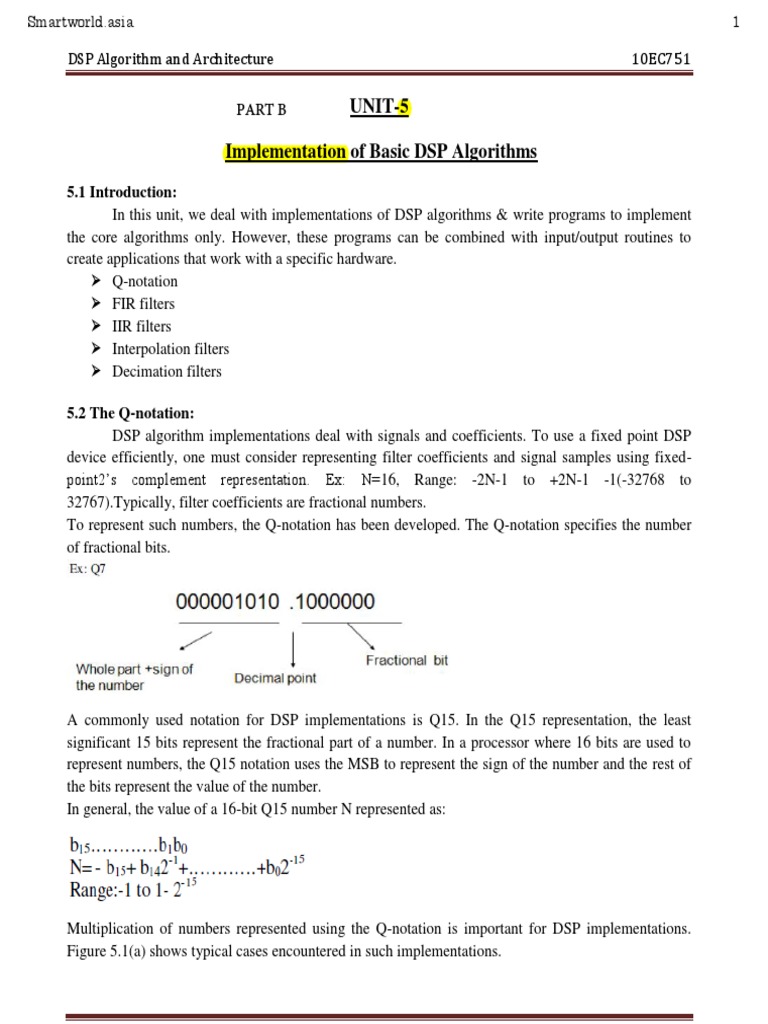 ECE-VII-DSP ALGORITHMS & ARCHITECTURE PartB | PDF | Discrete Fourier Transform | Digital Signal ...