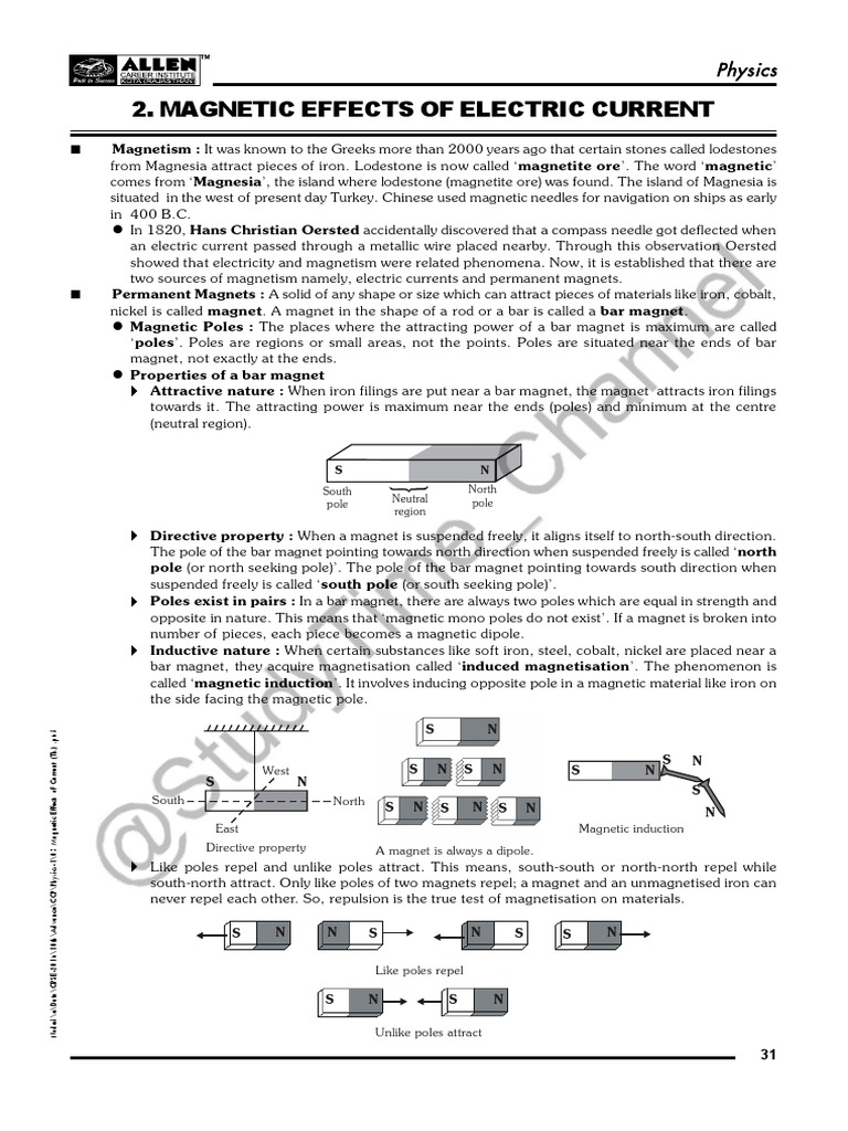 Physics 2 PDF | PDF | Magnetic Field | Magnet