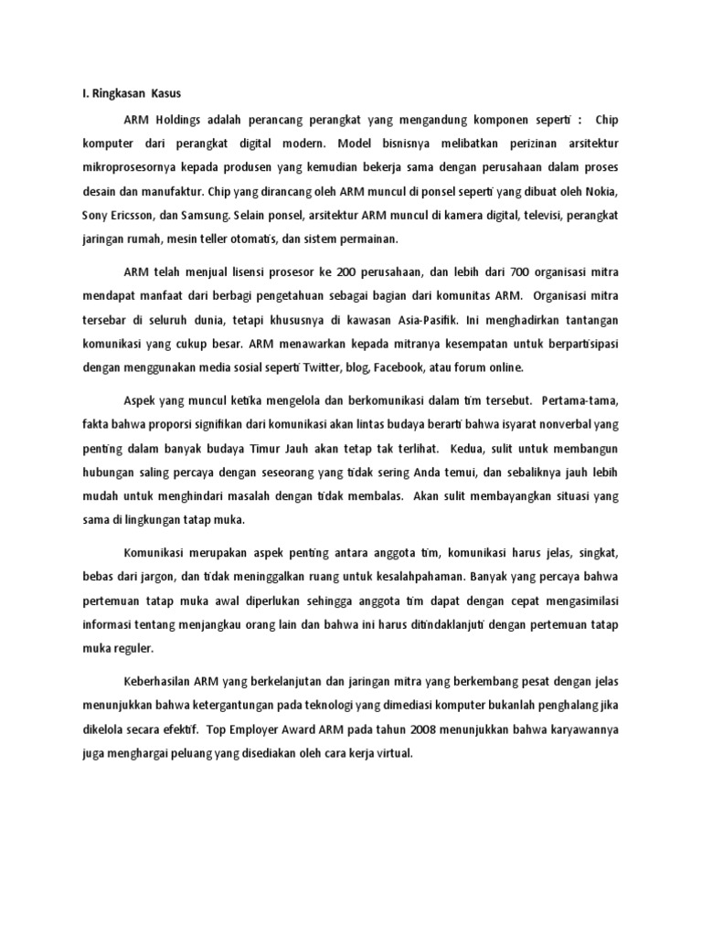 Ringkasan Kasus ARM | PDF