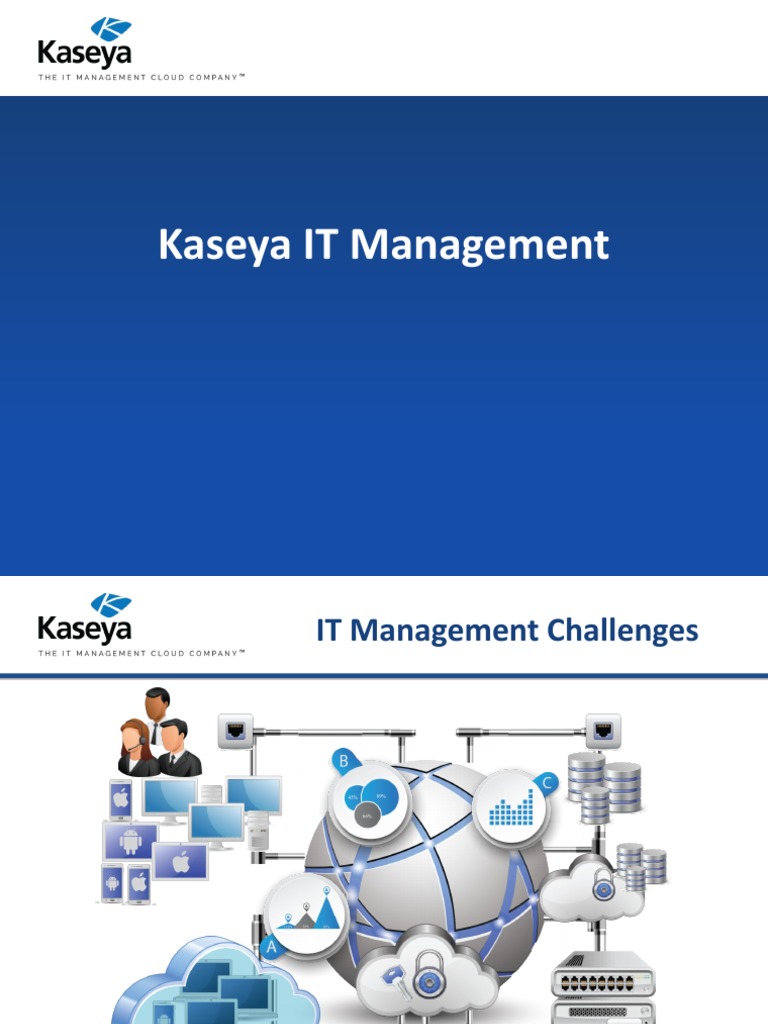 Kaseya IT Management Solutions Overview | PDF | Automation | Cloud ...
