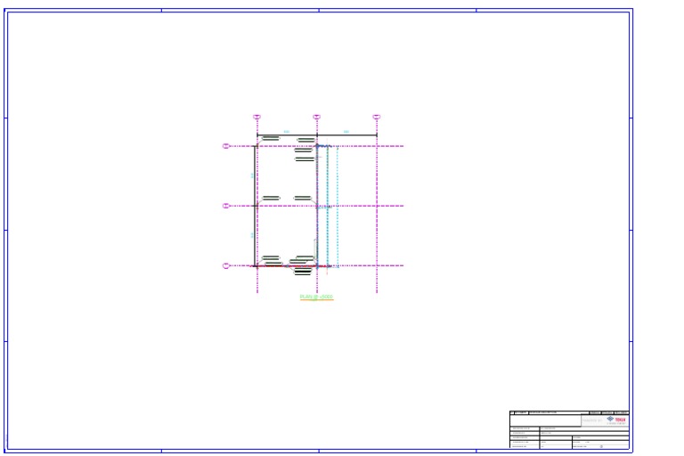 GA Drawing Plan at +5000 Scale | PDF