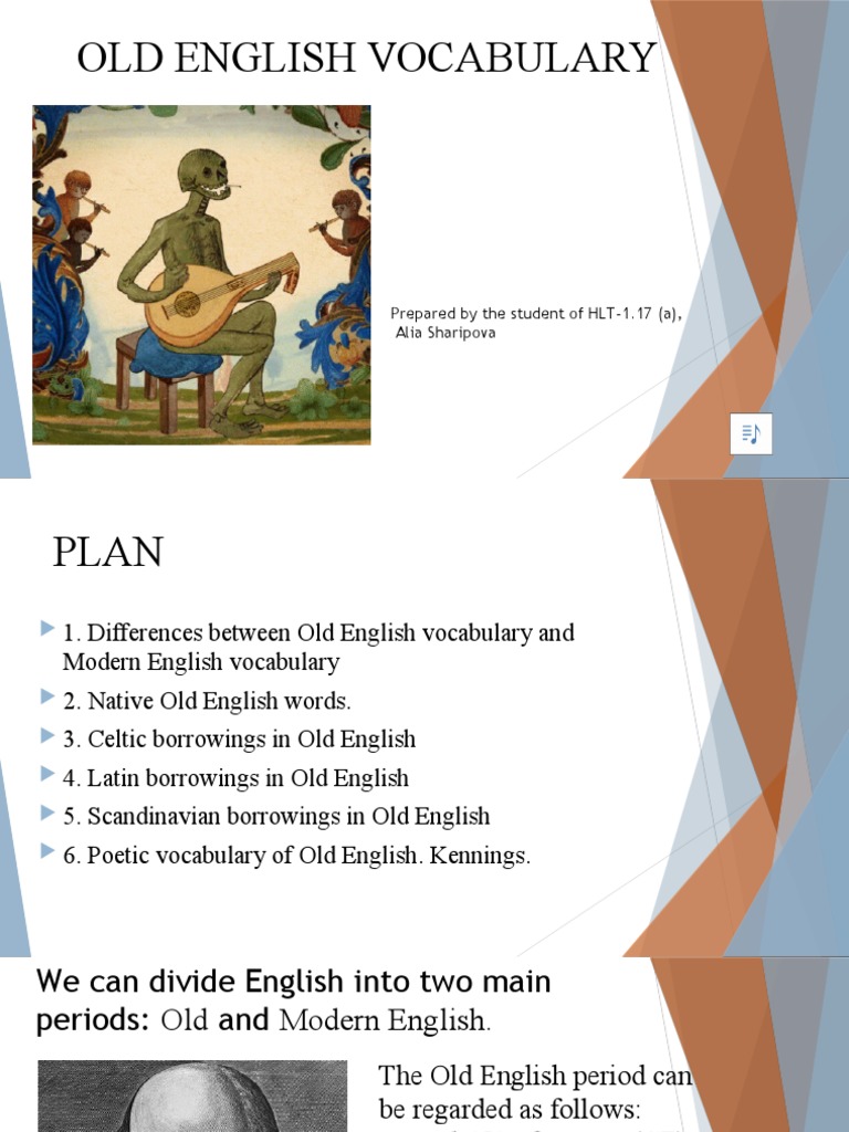 Old English Vocabulary | PDF | English Language | Linguistics