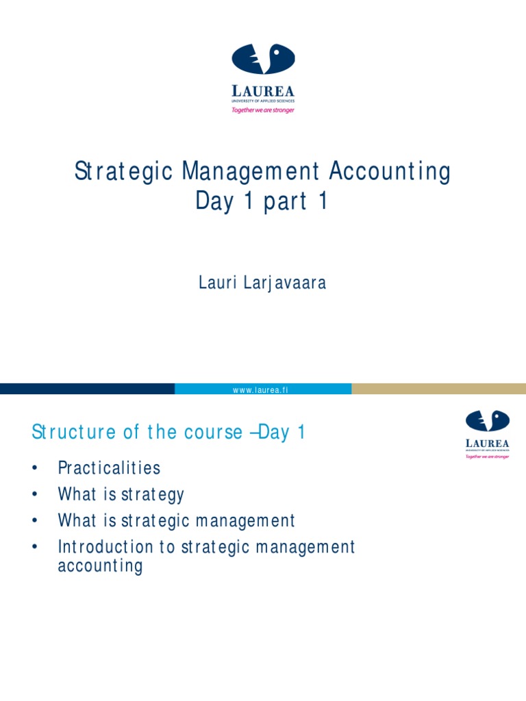 Strategic Management Accounting PDF | PDF