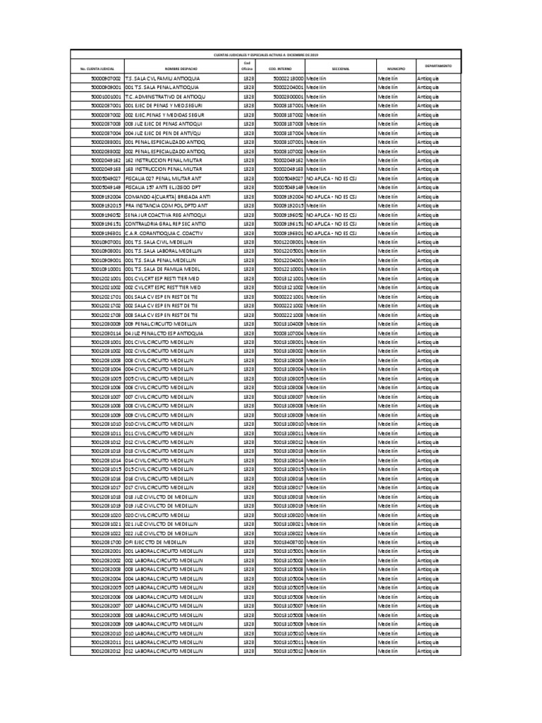 Cuentas Activas Diciembre 2019 PDF | PDF