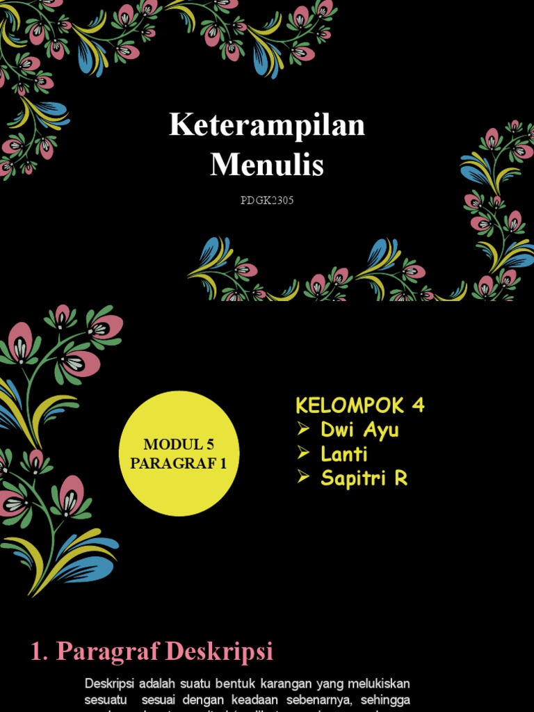 Keterampilan Menulis Modul 5 Kb1 Kb2 Pdf
