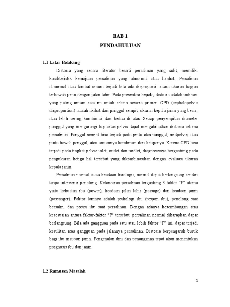 Distosia | PDF | Pengembangan Diri | Kesehatan Holistik