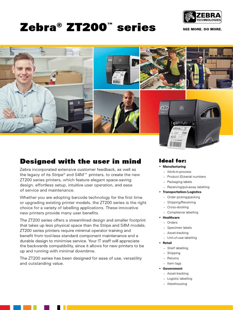 Zebra ZT200 Series: Designed With The User in Mind | PDF | Universal ...