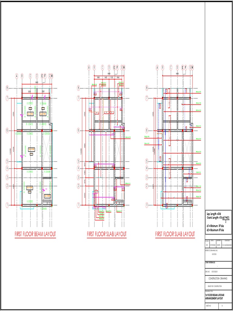 First Floor Beam Layout First Floor Slab Layout First Floor Slab Layout | PDF | Nature