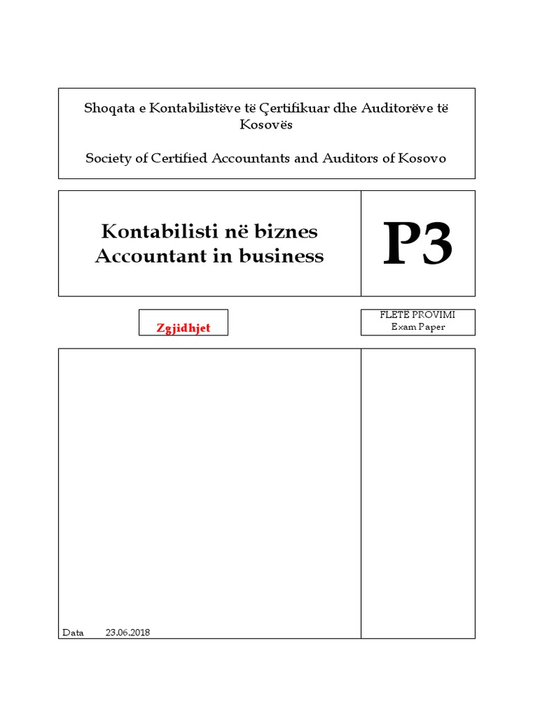 Scaak Kontabilisti Ne Biznes | PDF